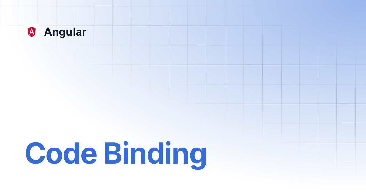 Code Binding | Angular