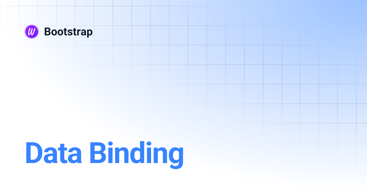 Data Binding | Bootstrap